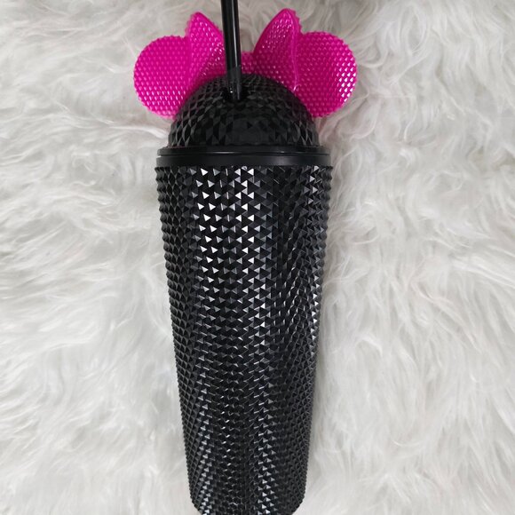 Unknown | Kitchen | Nwt Minnie Mouse Texture Tumbler 2oz Black And Pink ...